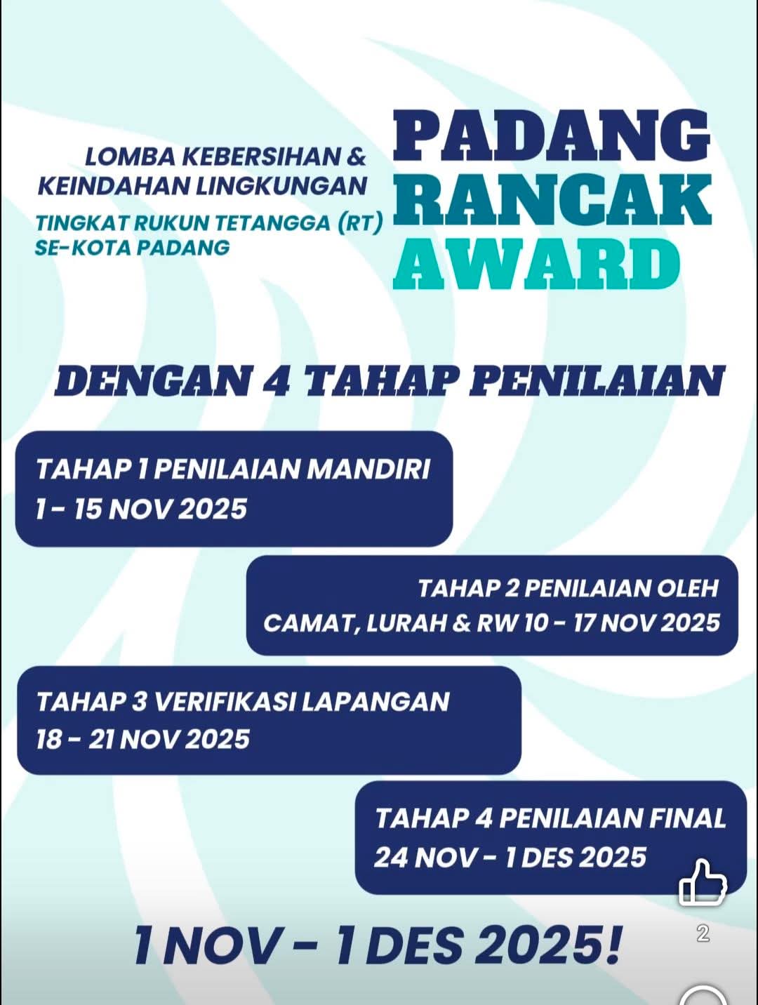 546 RT Lolos ke Tahap Tiga Padang Rancak Award 2025 - Pemerintah Kota ...